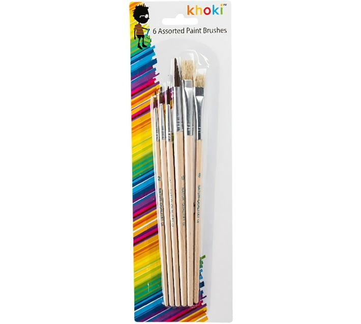 Buy khoki CL-Art Craft Paint Brushes Artist 6 Piece Craft Kits Art and ...