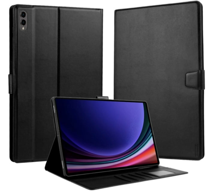 Hanman Classic Flip Leather Wallet Cover for Galaxy Tab S9 Ultra (14.6 ...