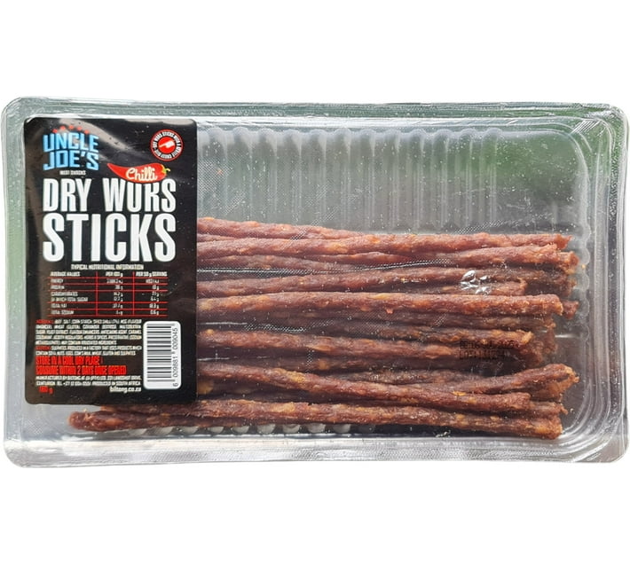 Uncle Joe's Chilli Dry Wors Sticks Dry Wors (180 g) | Makro