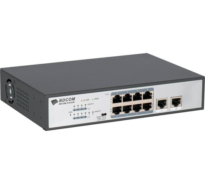 BDCom Bdcom BDCOM-PS1510-8P Network Switch (Black) | Makro