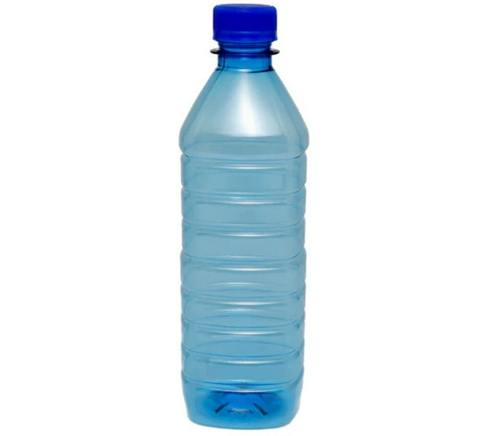 KD23 60x Plastic Water Bottle Square BLUE (With Cap) 330 ml Bottle ...