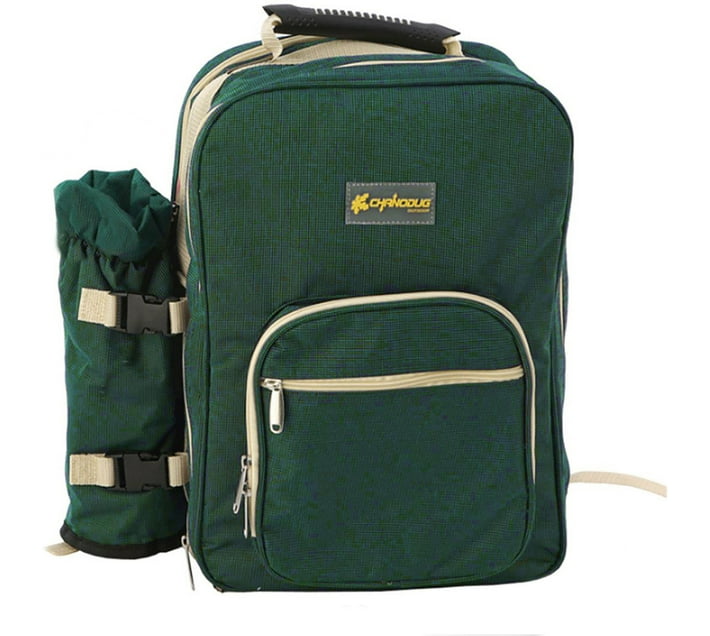 Chanodug All-in-One Complete Cutlery Set Camping Picnic Backpack for 4 ...