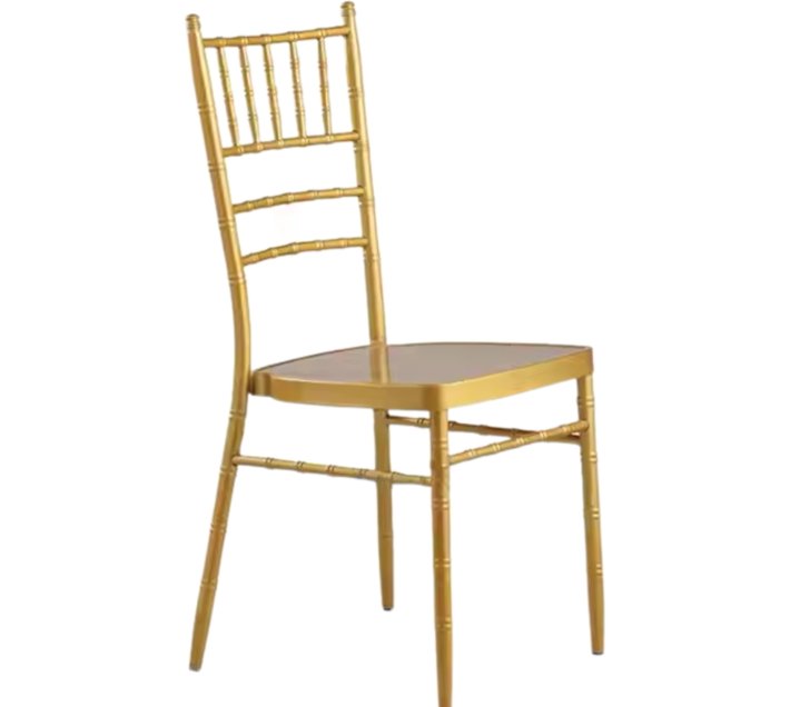Generic Metal Dining Chair (Set of 1, Finish Colour - Gold) | Makro