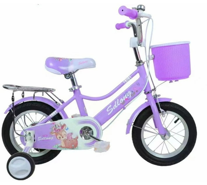 SDLONG Pearl Kids 12-Inch Bicycle With Training Wheels - Purple Kids ...