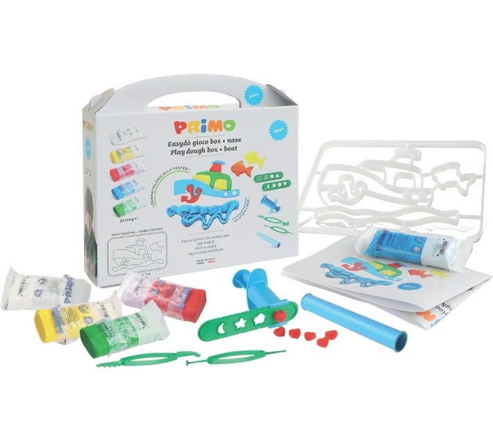 Primo easy to do set - boat Clay Art & Moulding Art and Craft Kit (White) | Makro