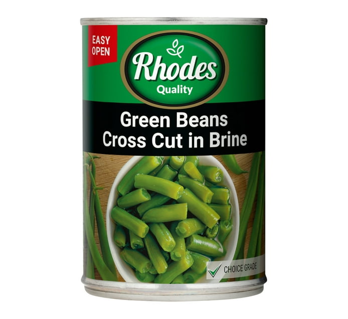 Buy Rhodes Green Beans Cross Cut In Brine 410g in Bulk | Makro Business