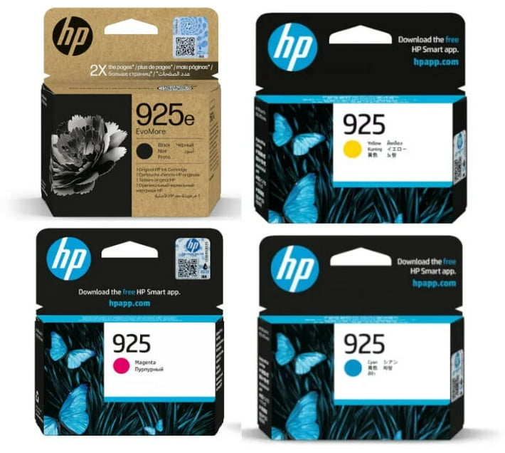 Buy HP 925E and 925 Black and Tri Colour Combo Pack Ink Cartridge () in ...
