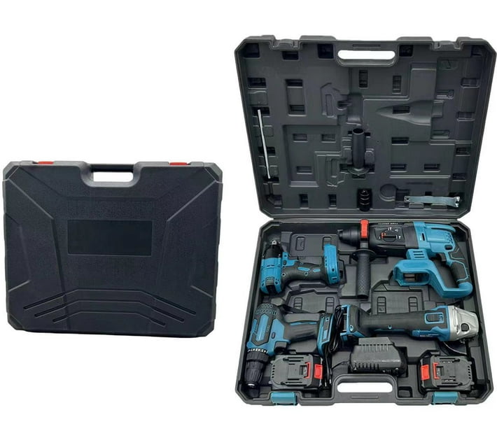 4 PCS Heavy Duty 48V Cordless Power Tool Combo Kit 4 Piece Heavy Duty ...
