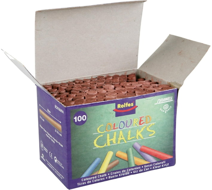 Rolfes Drawell Chalk, Soft Coloured, Brown, Conical, 100's Coloured ...