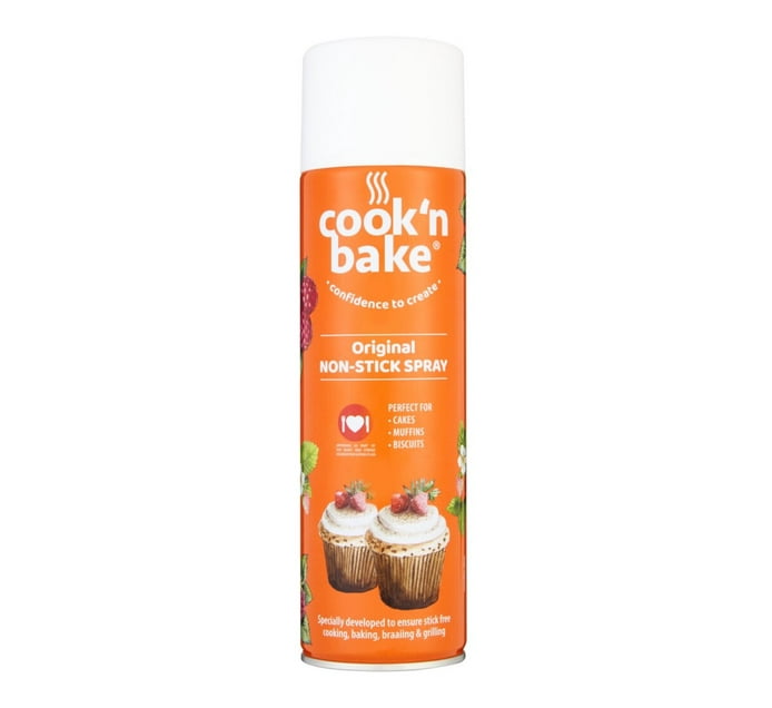 Buy Cook N Bake Original Non-Stick Cooking Spray 500ml in Bulk | Makro ...