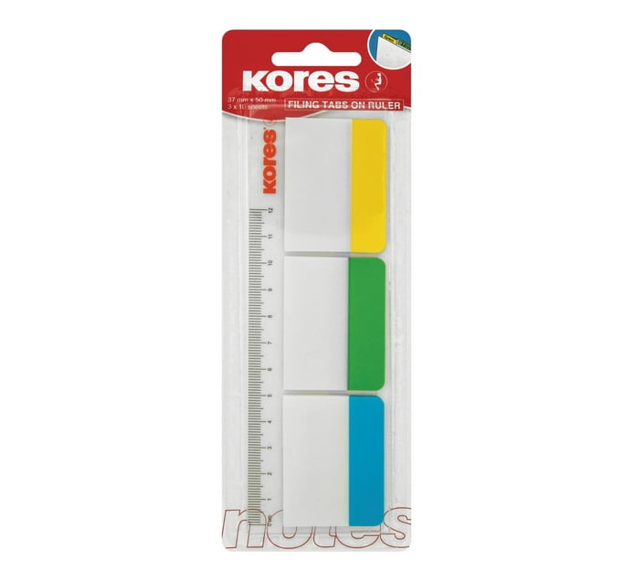 Buy Kores Filing Tabs & Ruler Assorted 3 Pack in Bulk | Makro Business