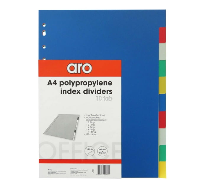 Someone’s in a Makro ARO A4 Polypropylene File Dividers 10-Tab Mood