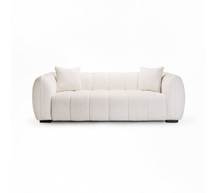 Jacottet Fabric 3 Seater Couch - Oatmeal 1156200463313 Polyester 3 ...