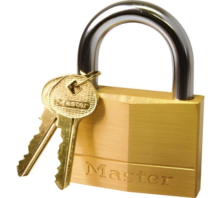 Master Lock Padlock 70mm Carded Padlock (Gold) | Makro