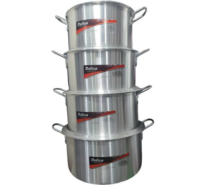 Buy delica delica8 Pot Set with Lid 32 L capacity (Aluminium) in Bulk ...