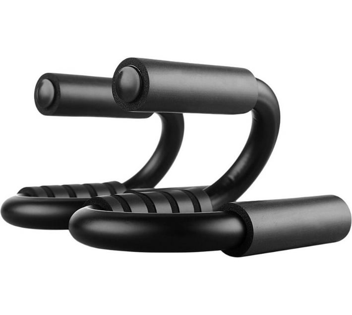 Buy HOME GYM Classic S-Shaped Foam Push-up Bar Push-up Bar (Black) in ...