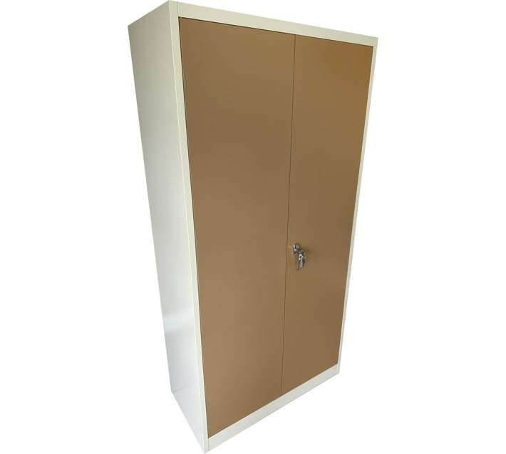 AX Heavy Duty Steel Stationery Metal Free Standing Cabinet Finish Colour Brown Knock Down