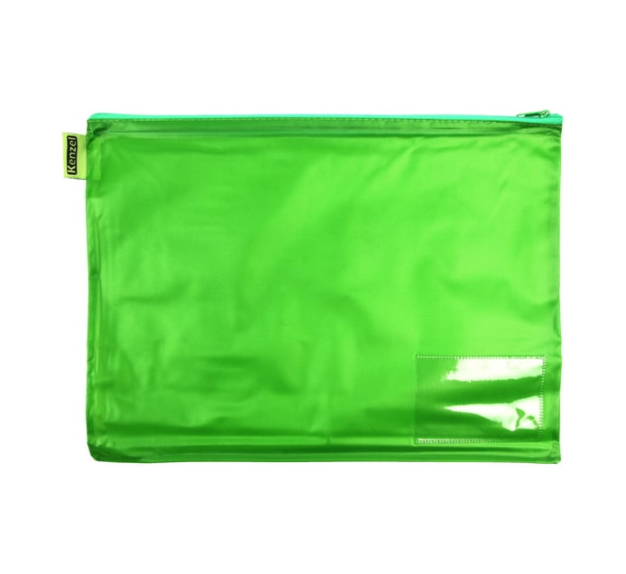 Kenzel A4 PVC Book Bag Green Each | Makro