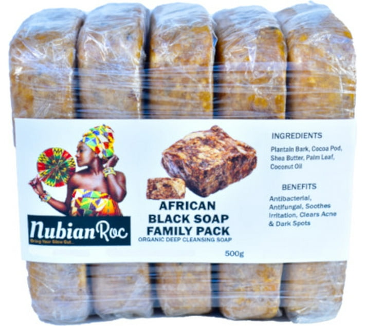 Nubian Roc African Black Soap Family Pack Earthy (5 x 500 g) | Makro