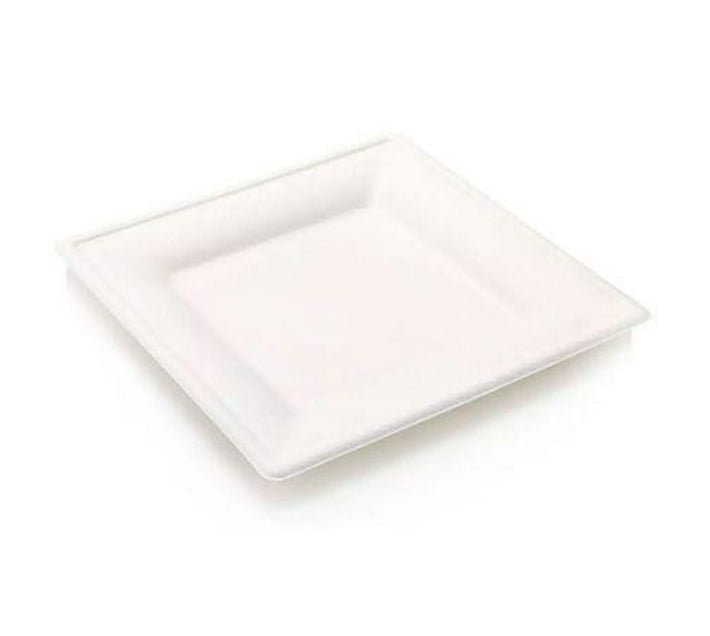 Someone’s in a Makro Sugarcane Square Plate Eco-Friendly - 26cm - Pack ...