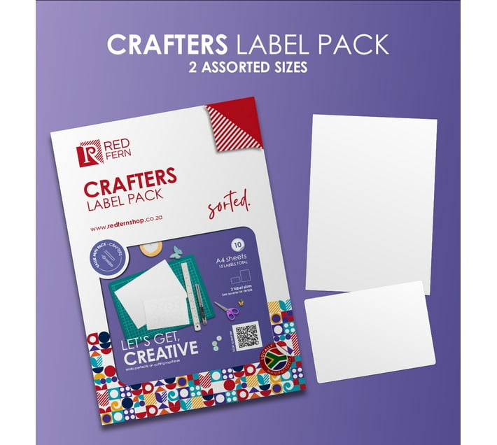 Redfern Labels CRAFTERSPACK Self-Adhesive Paper Label (White) | Makro