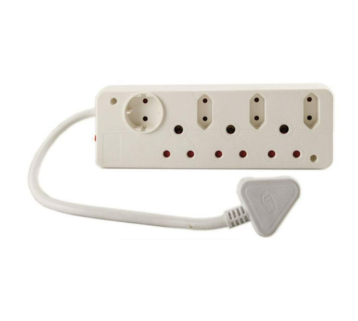 United Electrical - 7 Way Multi-Plug Adapter - Fire Resistant | Makro