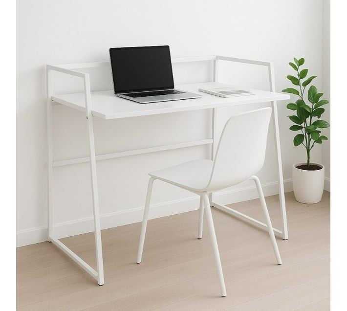Buy Refined Spaces SlimLine (White) Study Desk – Minimalist Space ...
