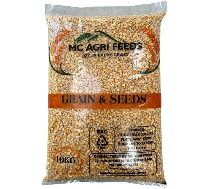 MC Agri Feeds Whole Yellow Maize - 10kg 10 kg Dry Adult Cow Food | Makro