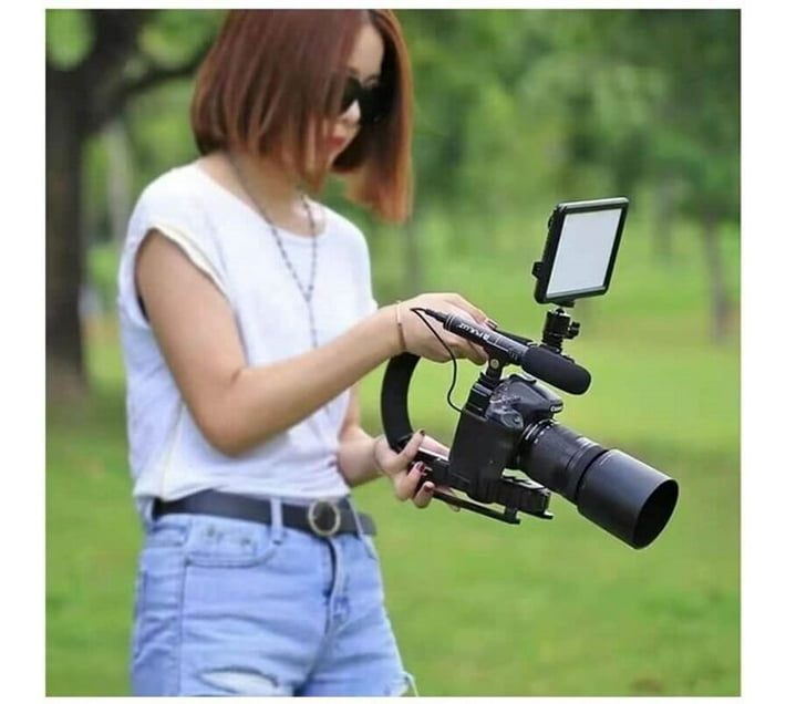 Perfect Dealz GV6E37 Stainless Steel Camera Pistol Grip (Black) | Makro