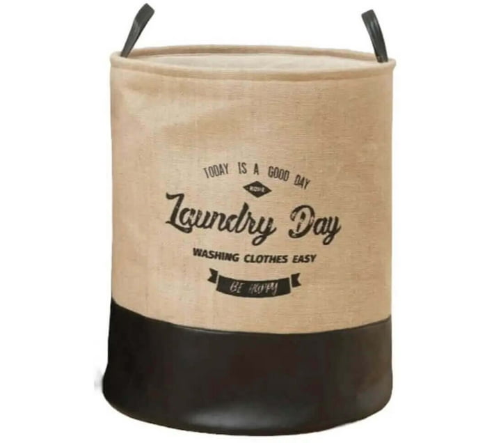 Perfect Dealz 8 L Beige, Black Laundry Bag | Makro