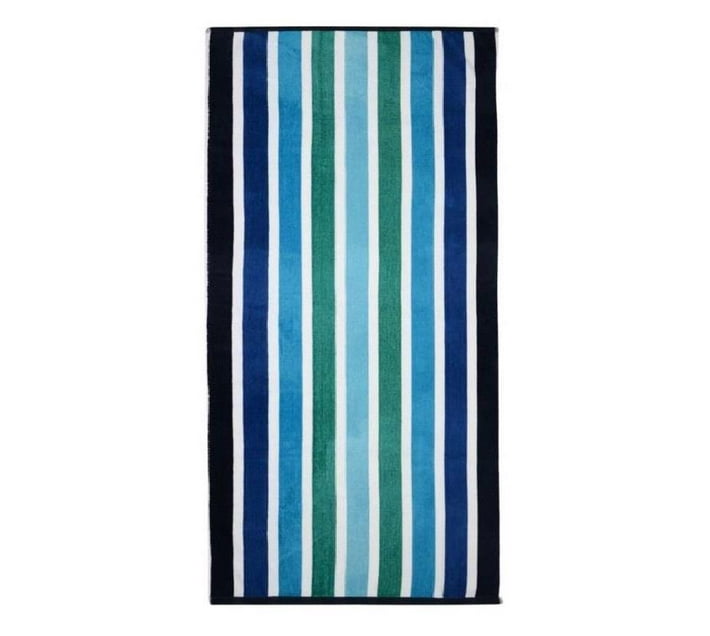 Someone’s in a Makro Beach Towel Velour-Blue Mood