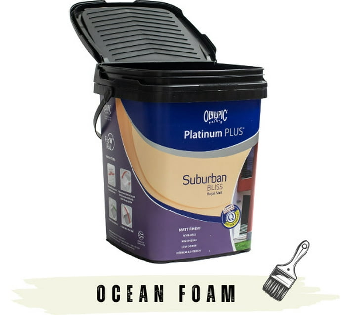 Olympic Paints Suburban Bliss Ocean Foam Emulsion Wall Paint (20 L) | Makro