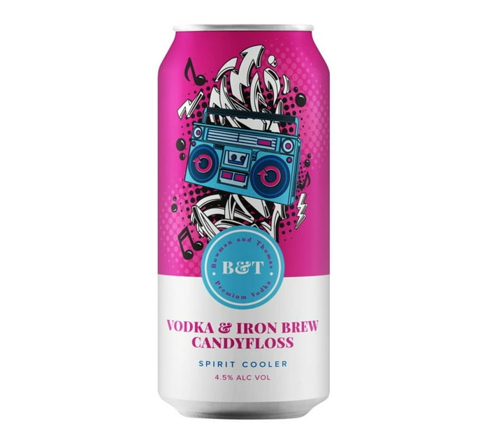 B&T Vodka & Iron Brew Candyfloss (6 X 440ML) | Makro