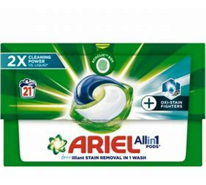 Buy Ariel All-in-1 Automatic Washing Pods Regular Detergent Pod (21 ...