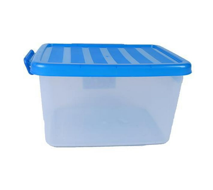 Multi plastic storage container with assorted colour lids. | Makro