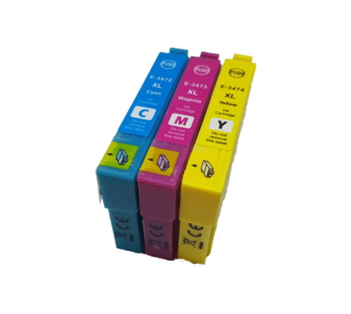 Compatible Epson 34XL T3472/3/4 Ink Cartridge Colour Multipack C/M/Y ...