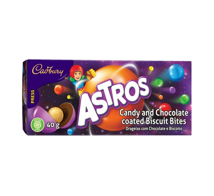 Buy Cadbury Astros Candy and Chocolate Coated Biscuit Bites 40g in Bulk ...