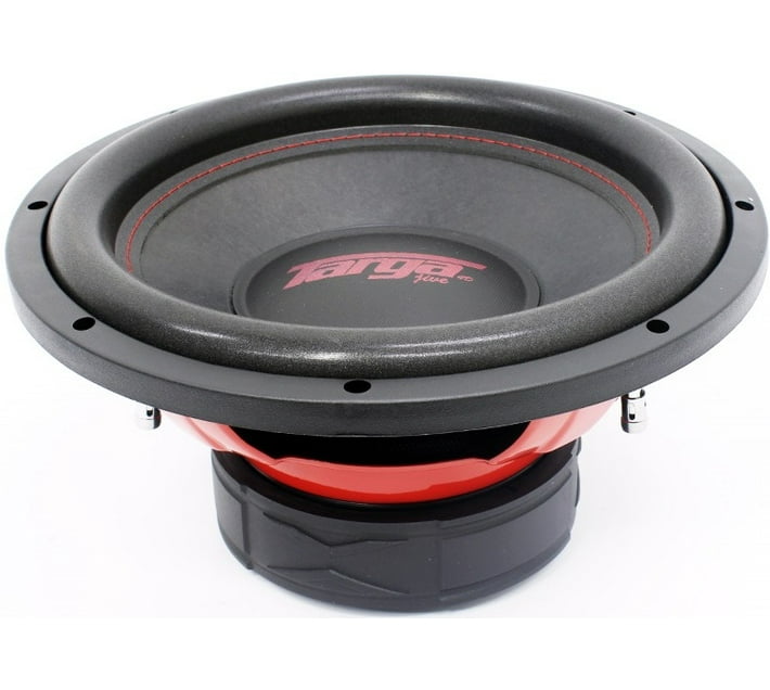 Targa TG-J124DW Subwoofer Rear Deck Mounted Round Car Speaker (5400 W ...