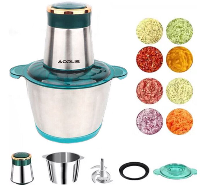 aorlis Electric Meat Grinder 300W- Green 300 W Mixer Grinder (1 Jar ...