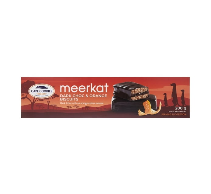 Meerkat Biscuits Dark Choc And Orange (200g) | Makro