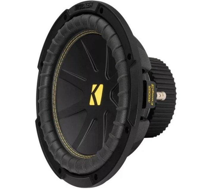 Kicker 50CWCS104 Subwoofer Rear Deck Mounted Round Car Speaker (500 W ...