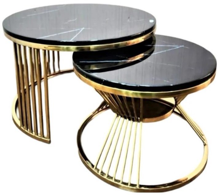 AK Coffee Table With Gold Frame Steel Console Table Metal Coffee Table ...