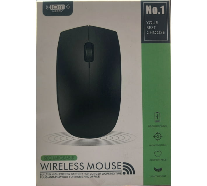 wIRELESS RECHARGEABLE MOUSE Wireless (2.4GHz Wireless, Black) | Makro