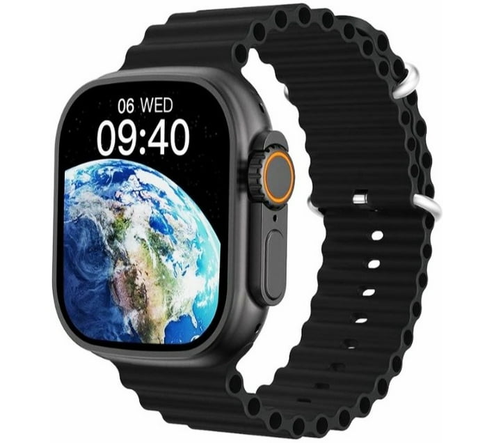 Generic MCR-200 Eight Straps Smartwatch (Black Strap, One Size) | Makro