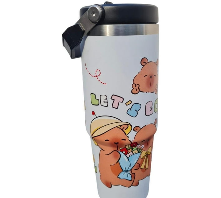 Generic Thermal Insulated Cartoon Pattern 890 ml Bottle (Pack of 1 ...