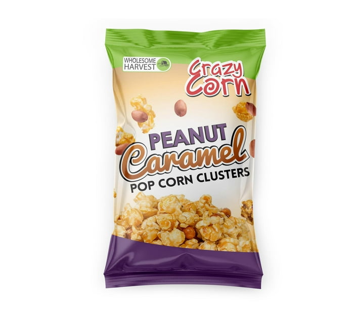 Crazy Corn Peanut and Caramel Popcorn Clusters 100g x 16 units | Makro
