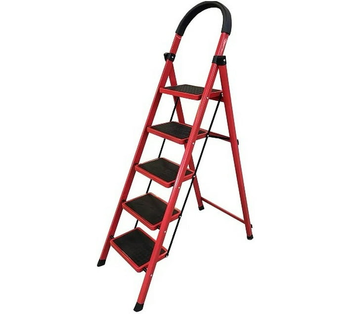 Buy GL 5-Step Aluminium Folding Ladder – Non-Slip, Multi-Purpose ...