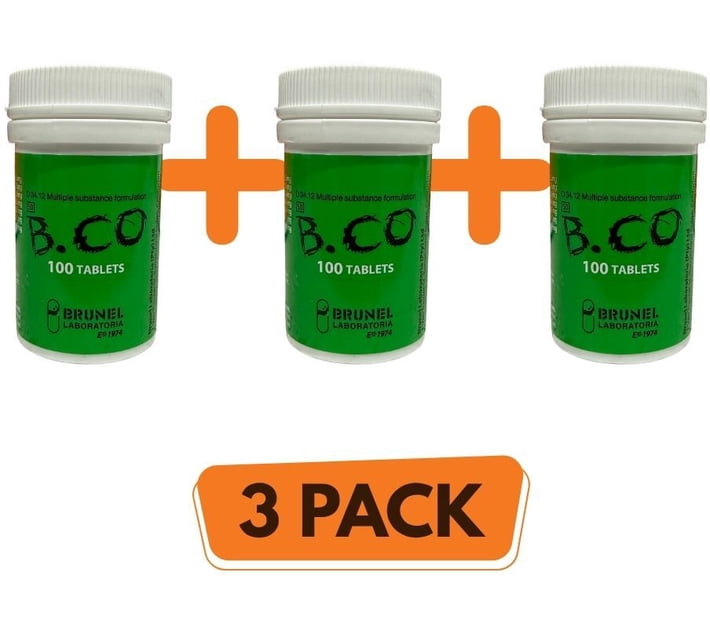 Buy Brunel Vitamin B.Co - 100 Tablets x 3 (Vit B Complex) - 300 Tablets ...