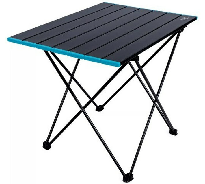 Generic HW-201183 Solid Wood Folding Table (Finish Colour - Black ...