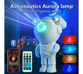 Andowl Astronaut Projector Set (1000 lm / Wireless / Remote Controller ...